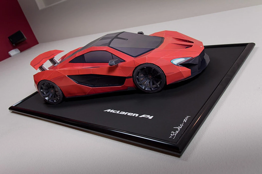 McLaren P1 Fury DIY 3D Papercraft Supercar Templates, Supercar ...