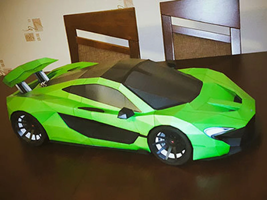 McLaren P1 Lush DIY 3D Papercraft Supercar Templates, Supercar ...