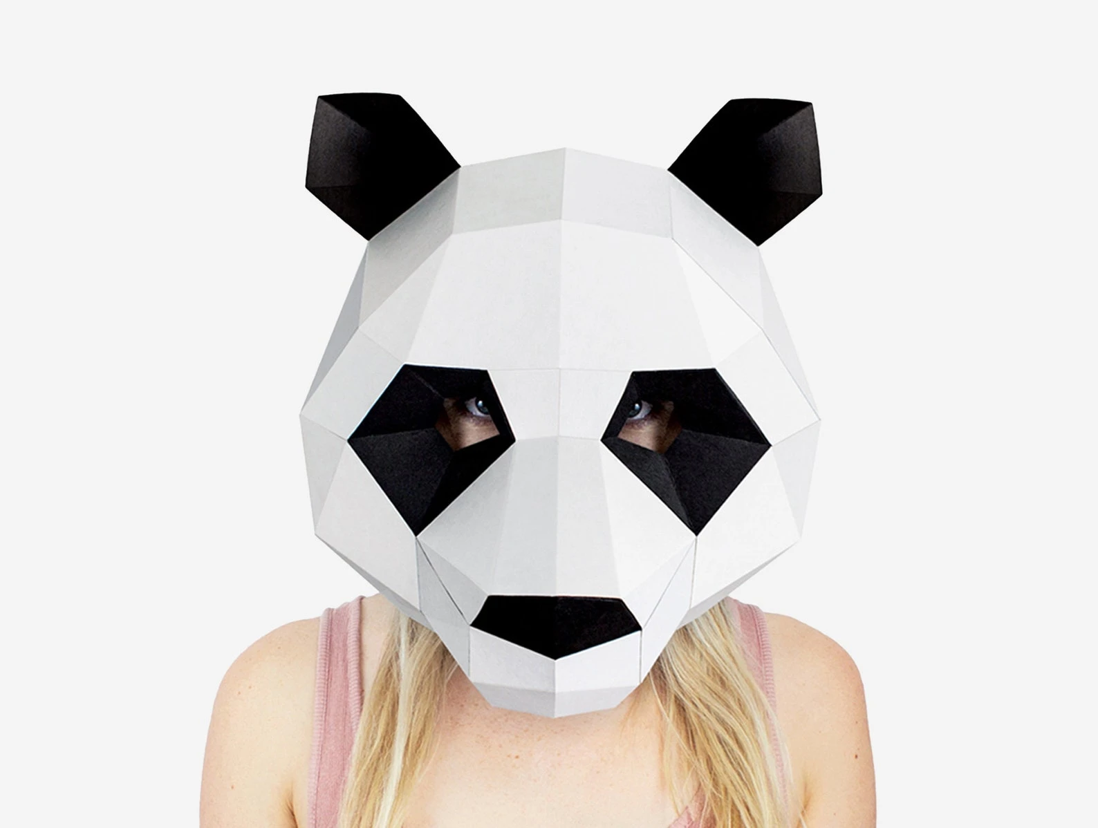 Cute Panda Mask, DIY Gift Idea, DIY Printable Animal Mask, Instant Pdf ...