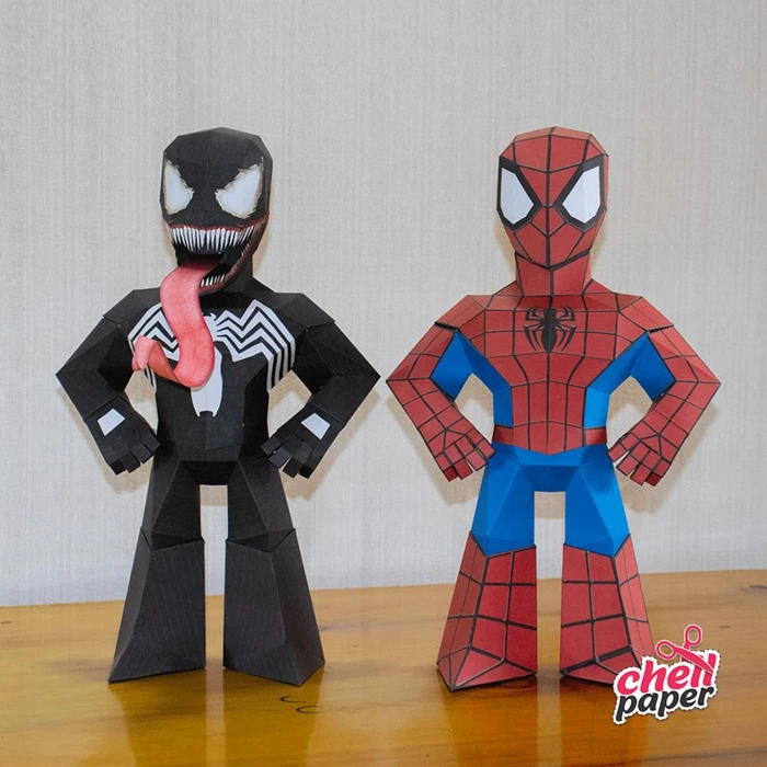 SpiderMan, Spider-Man, Deadpool, wolverine, papercraft, diy, x-men ...