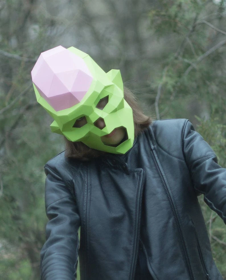 Make Zombie Mask,DIY Head,Instant Pdf download, Paper Mask,Horror, 3D ...