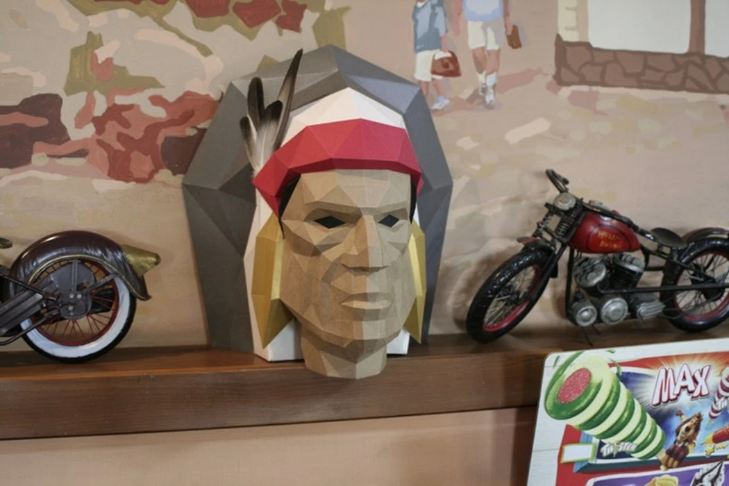 Papercraft 3D NATIVE AMERICAN INDIAN Comanche Apache Navajo Mahican ...