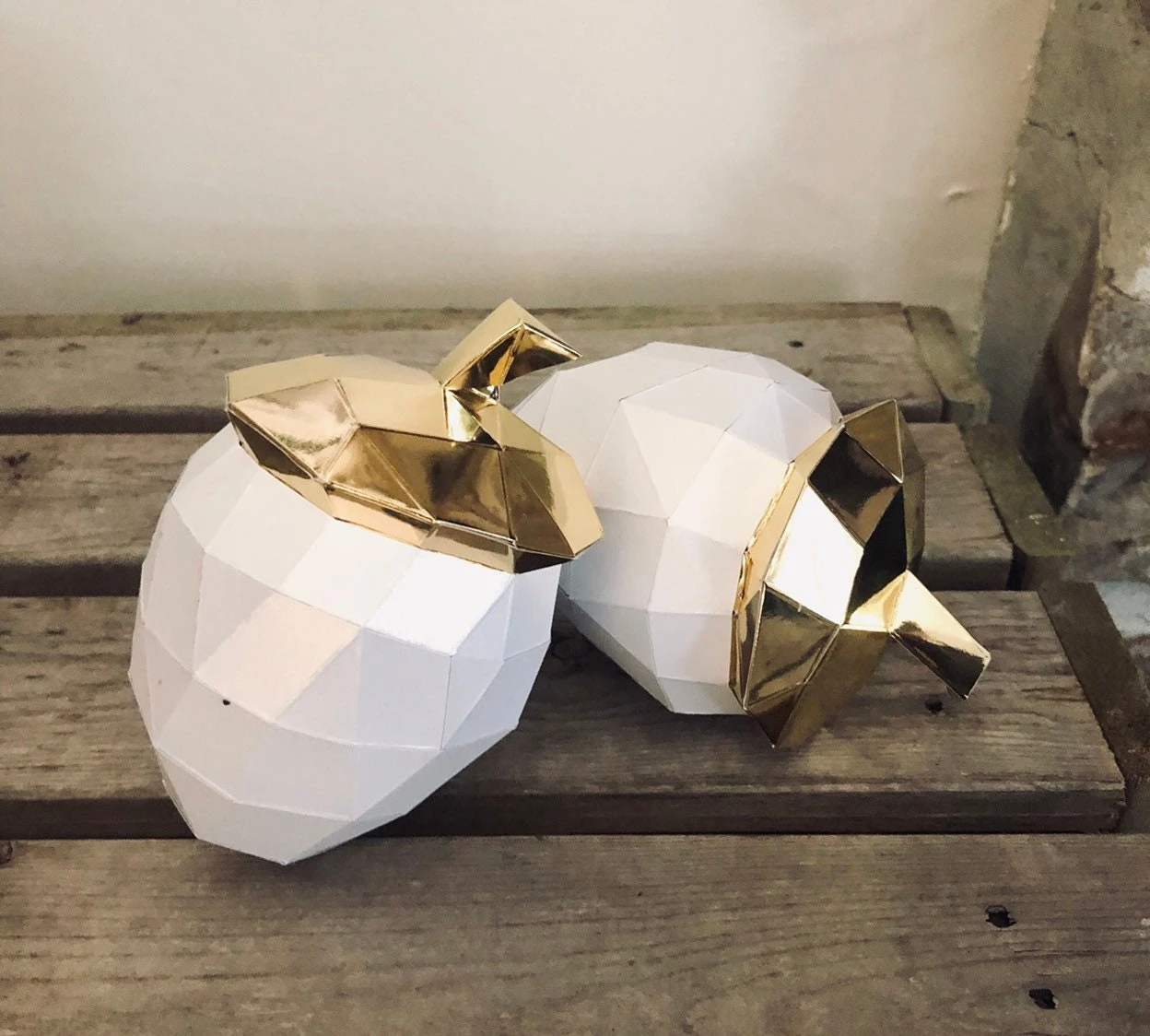 Acorn papercraft. You get a PDF digital file with 2 size template ...