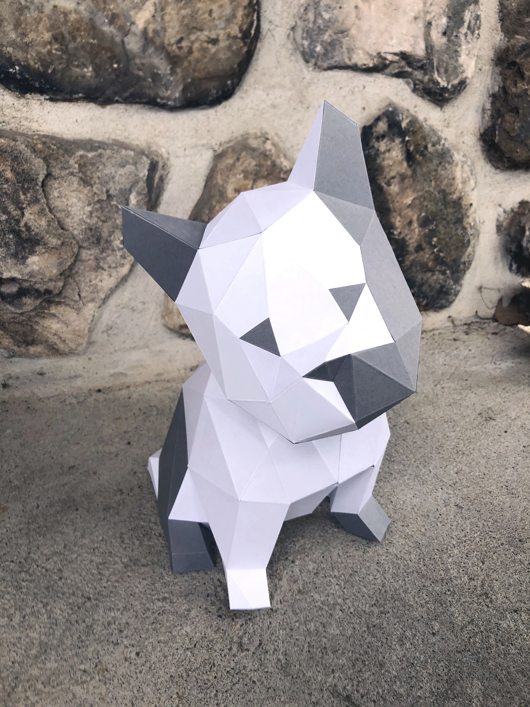 Puppy Dog 3d Papercraft. You get a PDF digital file template and ...