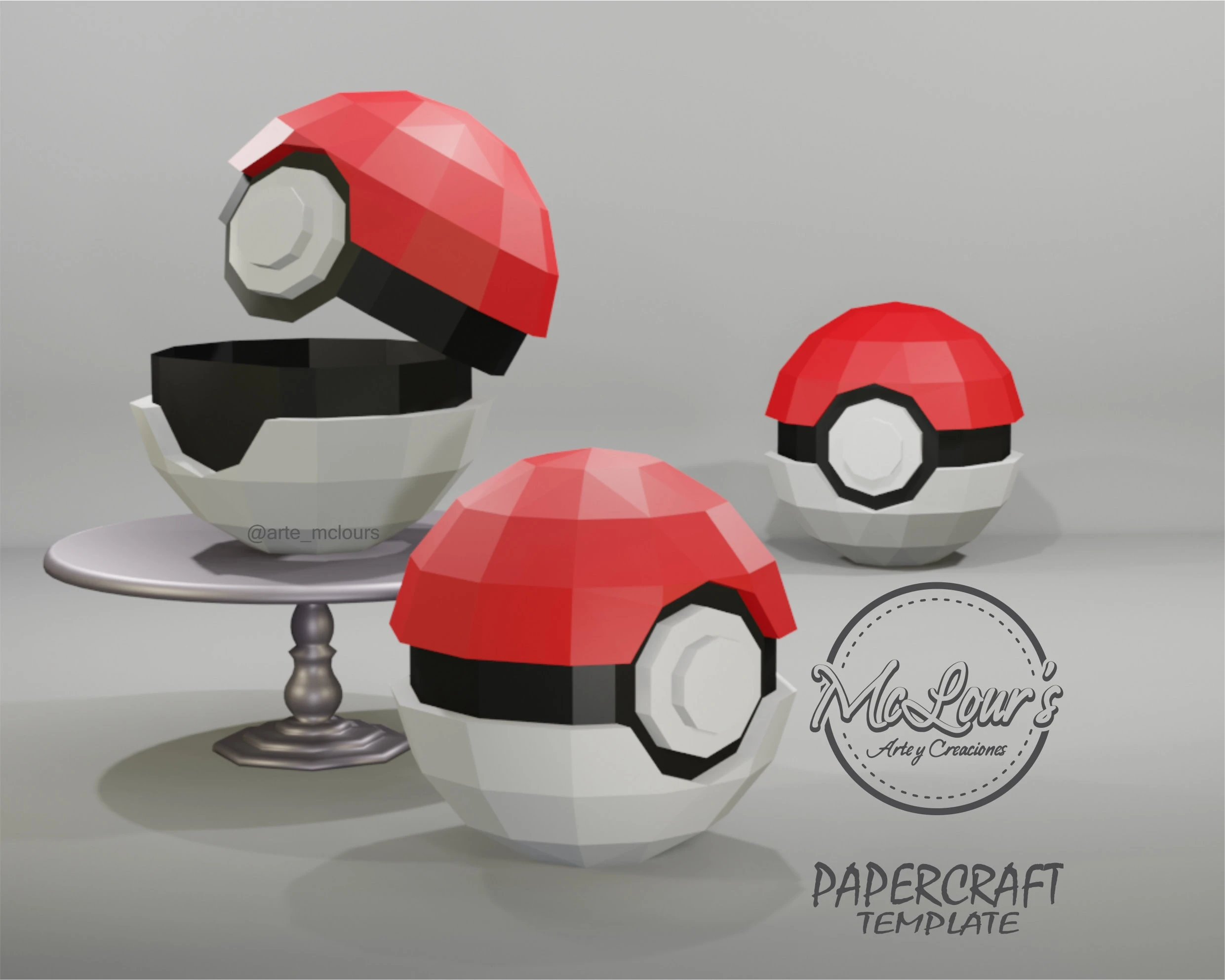 Ball Box/ DiY Craft/ Template PDF/ Low Poly/ Papercraft/ 3D Ball ...