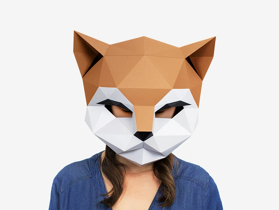 DIY Cat Mask Template, Paper Craft, Kitten Mask, DIY Printable Mask ...