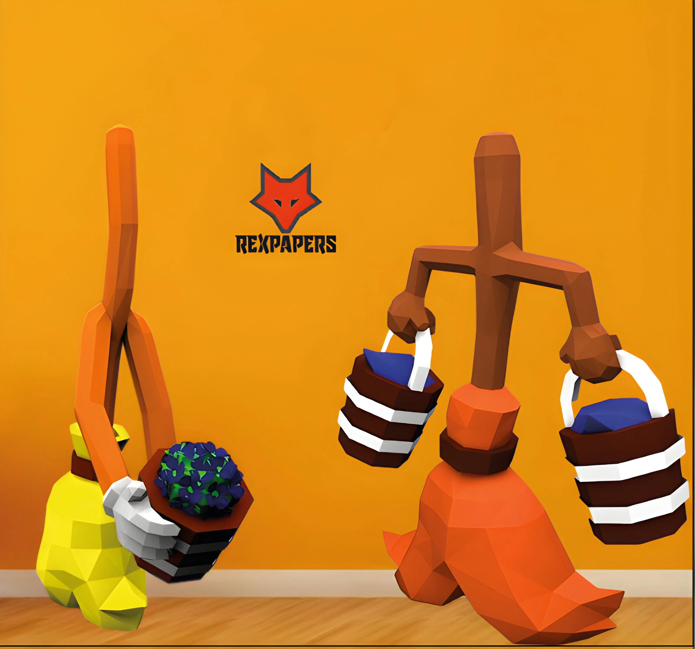 Magic Brooms, Fantasia, The Sorcerer's Apprentice Papercraft, PDF ...