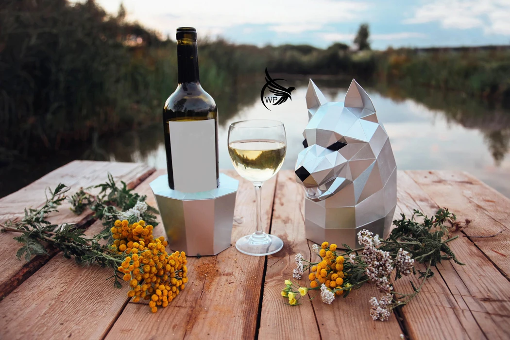 Wolf Wine Box Low Poly Papercraft, Paper Sculpture, Low Poly PDF ...