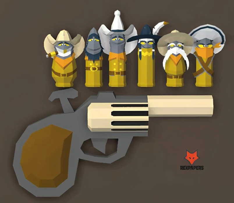 Balas Vaqueras, Cowboy Bullets, JoJo's Bizarre Adventure Papercraft ...