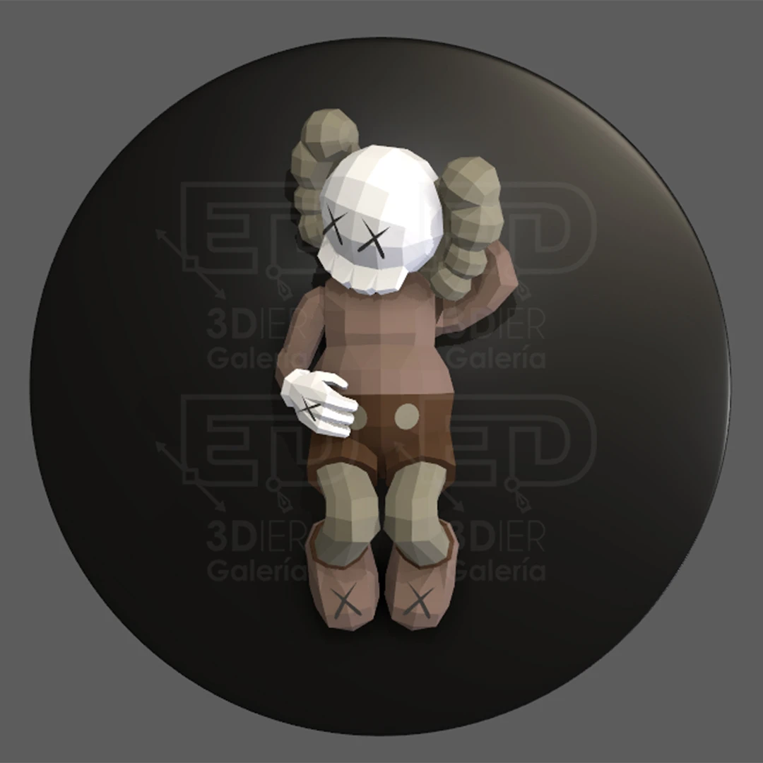 Kaws Lying Down, Kaws Acostado PDF Papercraft Templates, Paper Art and ...