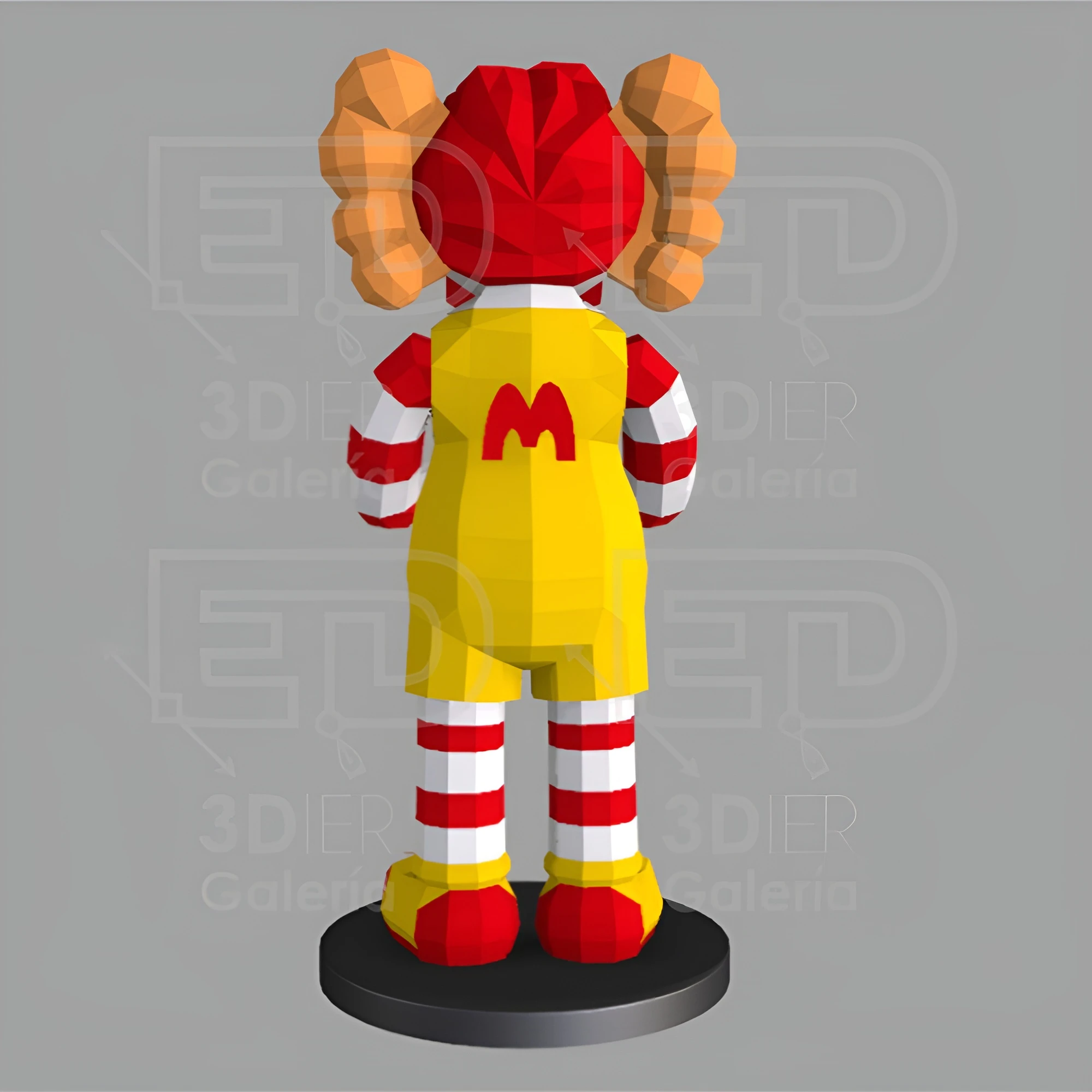 Kaws McDonalds PDF Papercraft Templates, Paper Art and Craft for Home ...