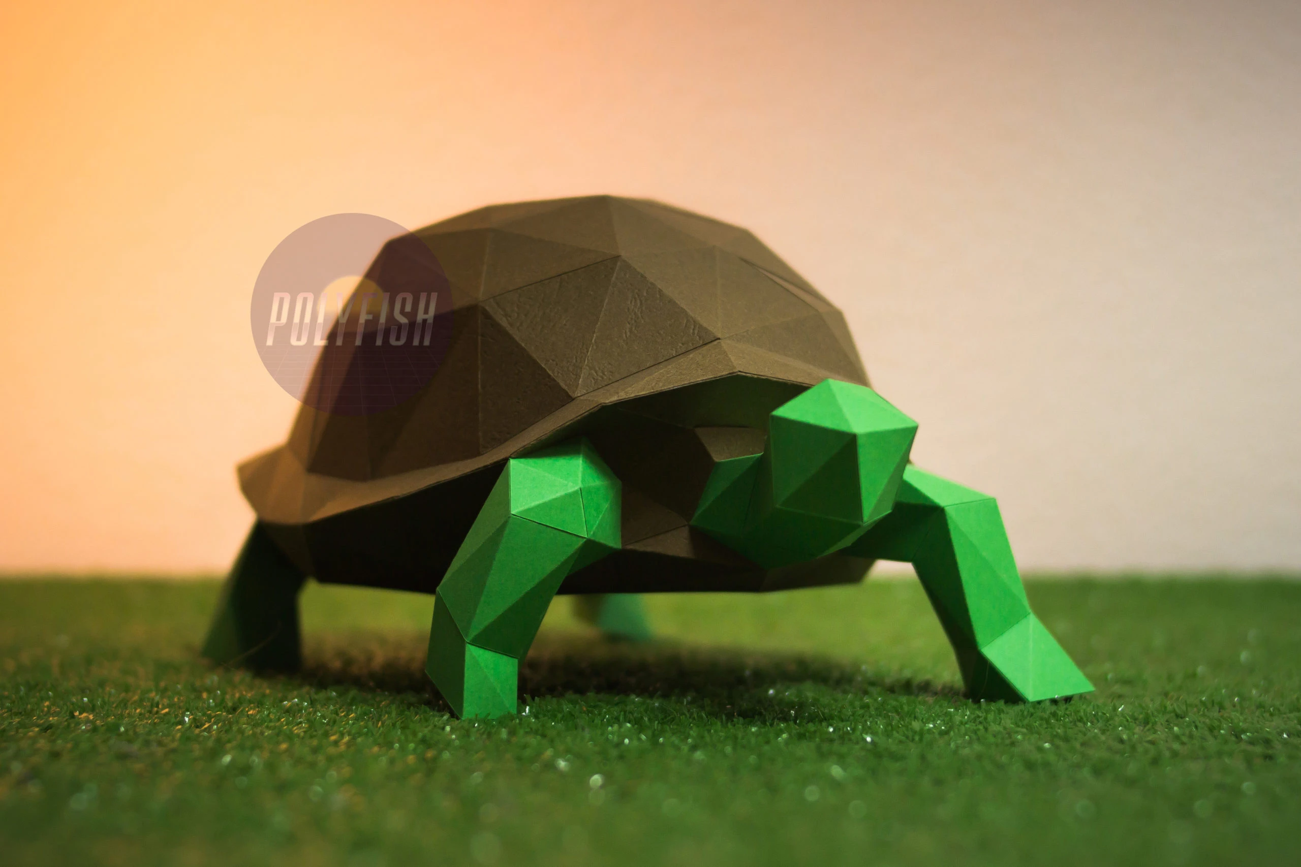 Turtle, Tortoises PDF Template, Low Poly, Paper Sculpture, DIY ...