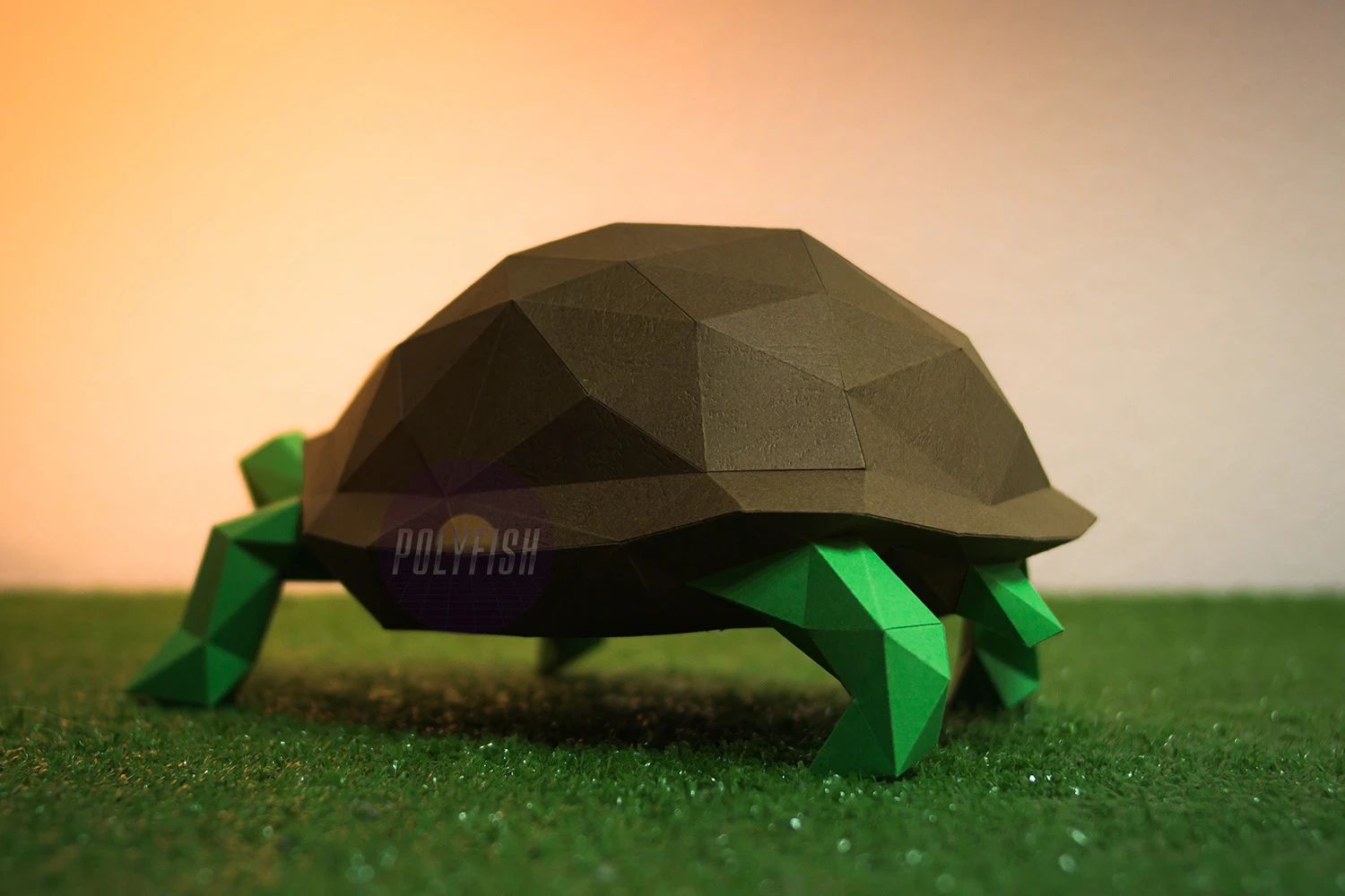 Turtle, Tortoises PDF Template, Low Poly, Paper Sculpture, DIY ...