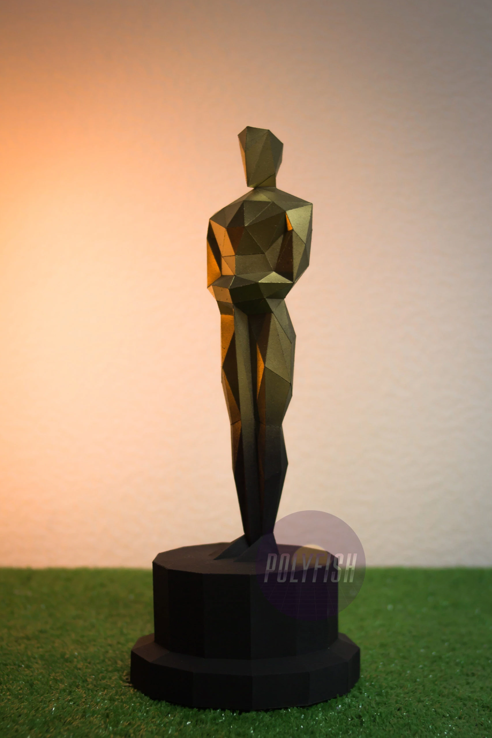 Statuette Oscar PDF Template, Low Poly, Paper Sculpture, DIY, Pepakura ...