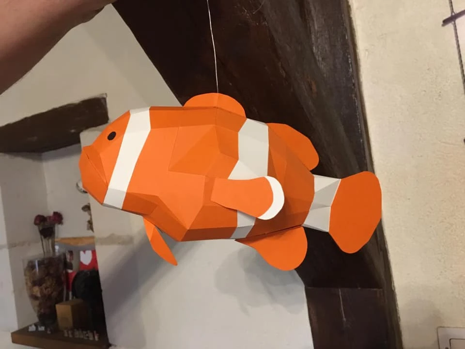 Poisson Avril (Fish) Papercraft, Lowpoly Papercraft, Fovea - Papercraft ...