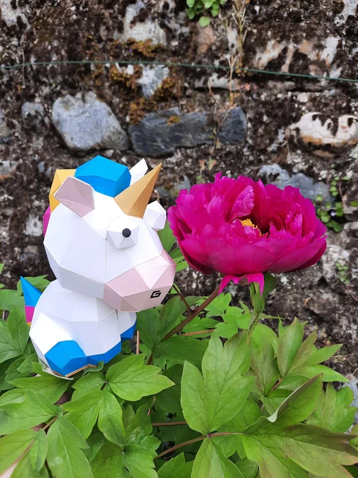 Wobble Folicorne Papercraft, Lowpoly Papercraft, Fovea - Papercraft ...