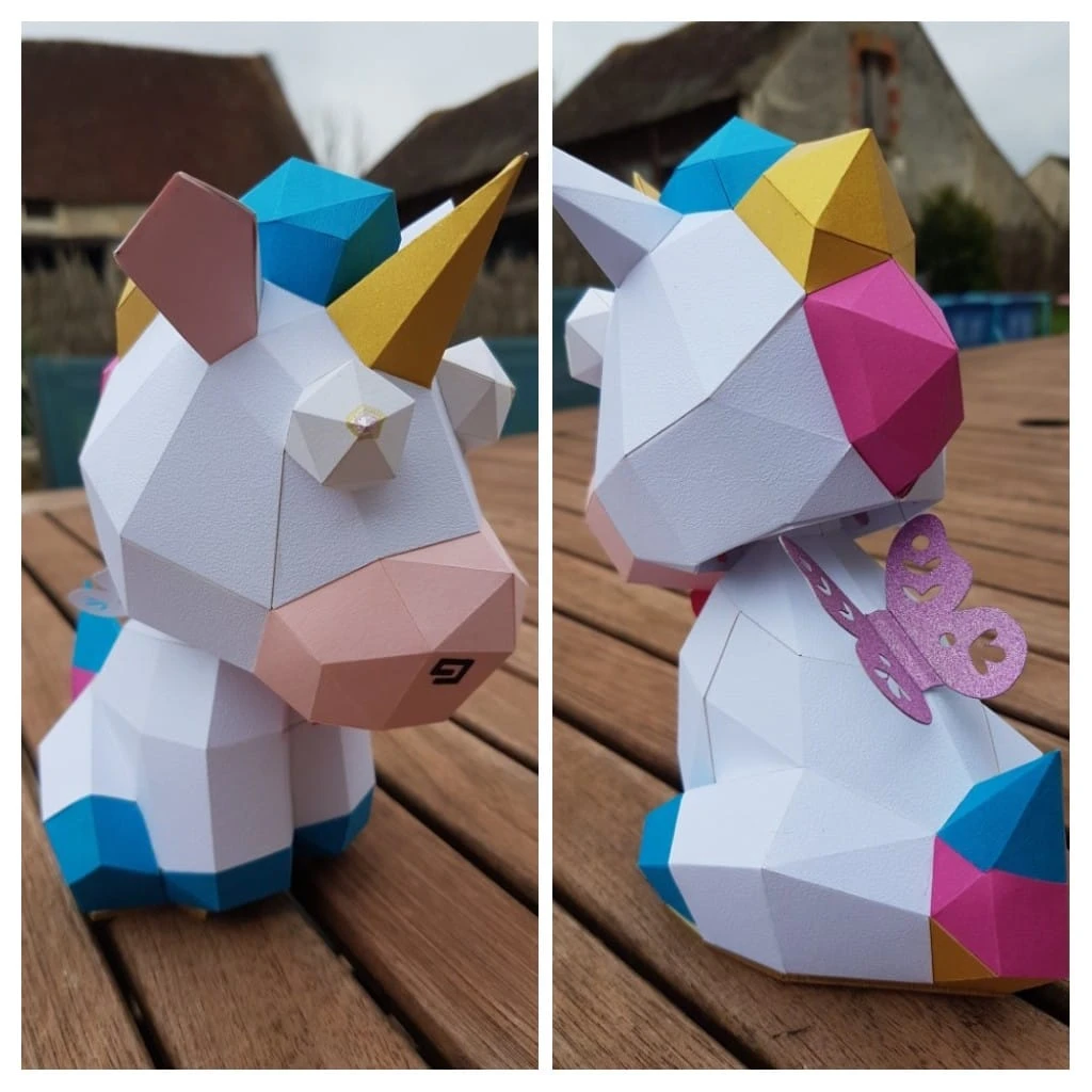 Wobble Folicorne Papercraft, Lowpoly Papercraft, Fovea - Papercraft ...