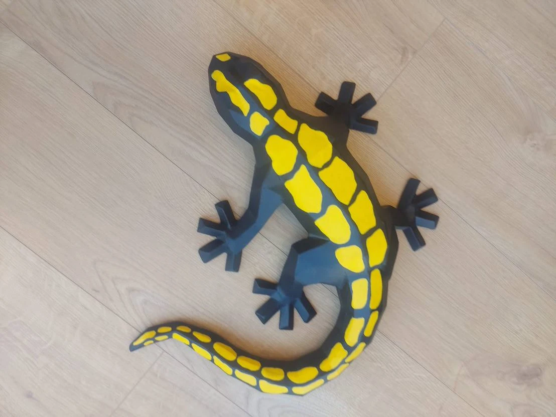 Salamander 3D papercraft || DIY paper sculpture || Paper model pattern ...