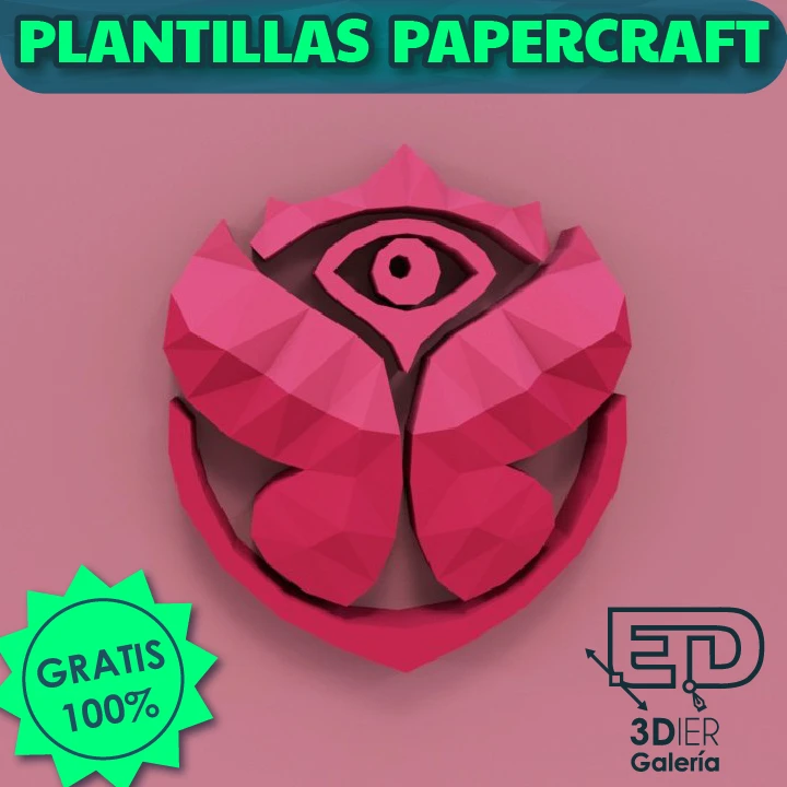 Papercraft Logo Tomorrowland, PDF Templates, Paper Art, 3D Design for ...