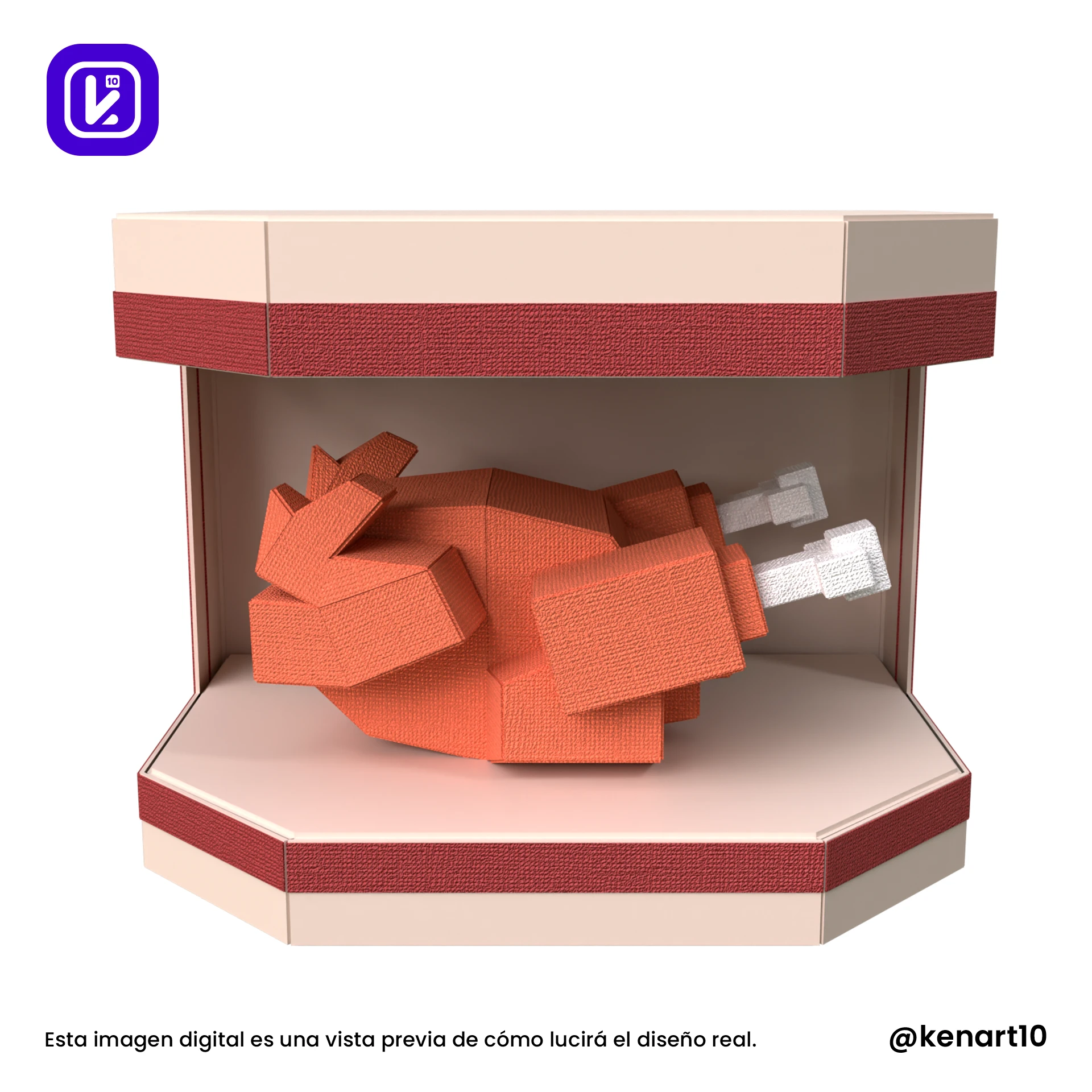 Chicken Minecraft, A Minecraft Movie Papercraft Low Poly 3d DIY Kenart10